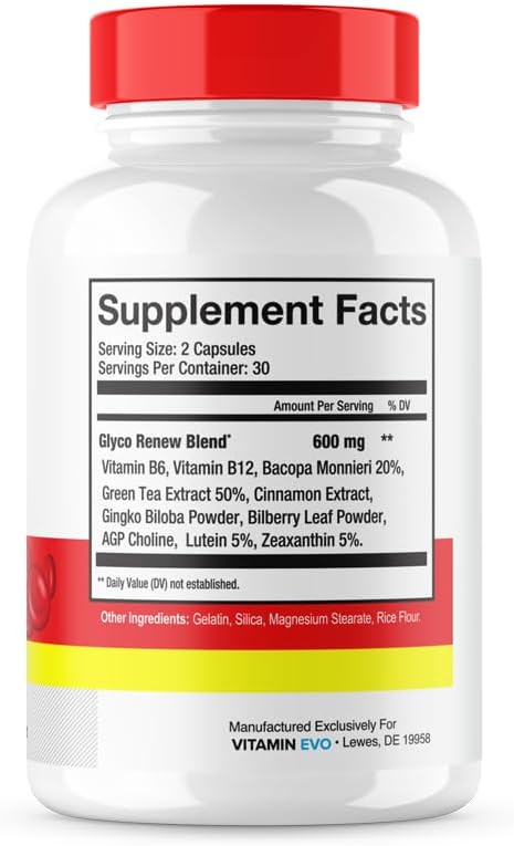 Glyco Renew Blood Support Supplement - GlycoRenew Pills Original Formu